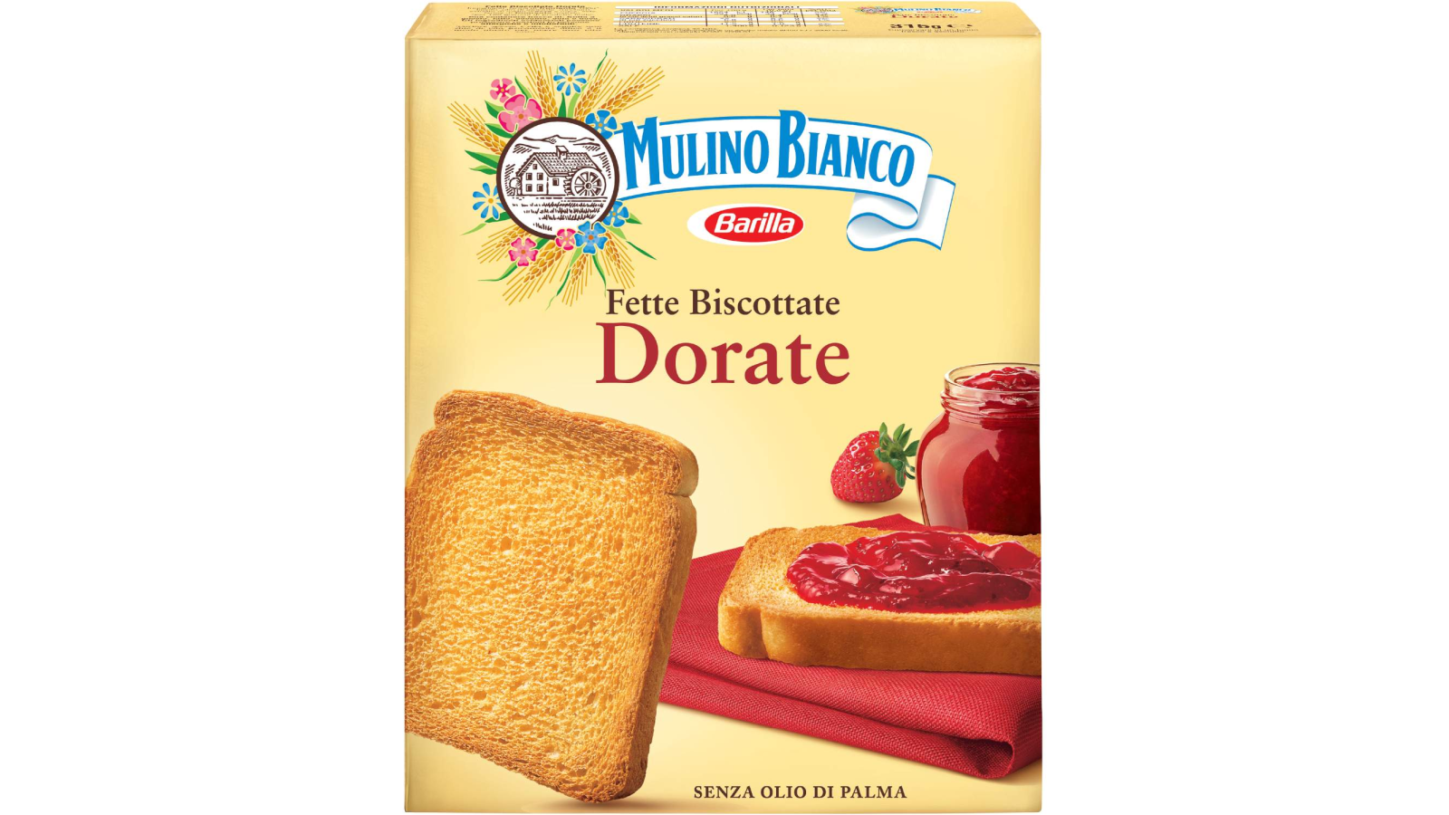 Dvopek BARILLA Mulino bianco fetter dorate 315g - Cenoteka