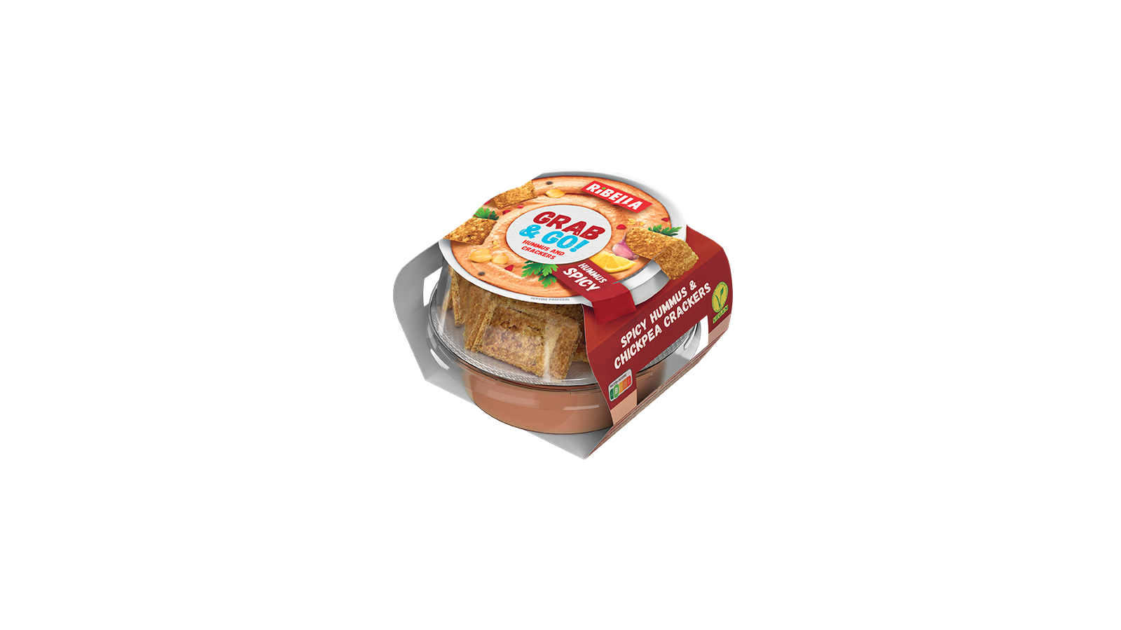 Hummus RIBELLA grab&go spicy 130g - Cenoteka