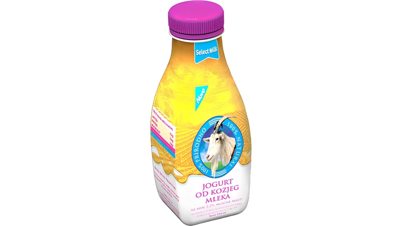 Kozji jogurt SELECT MILK 2,2%mm 350ml - Cenoteka