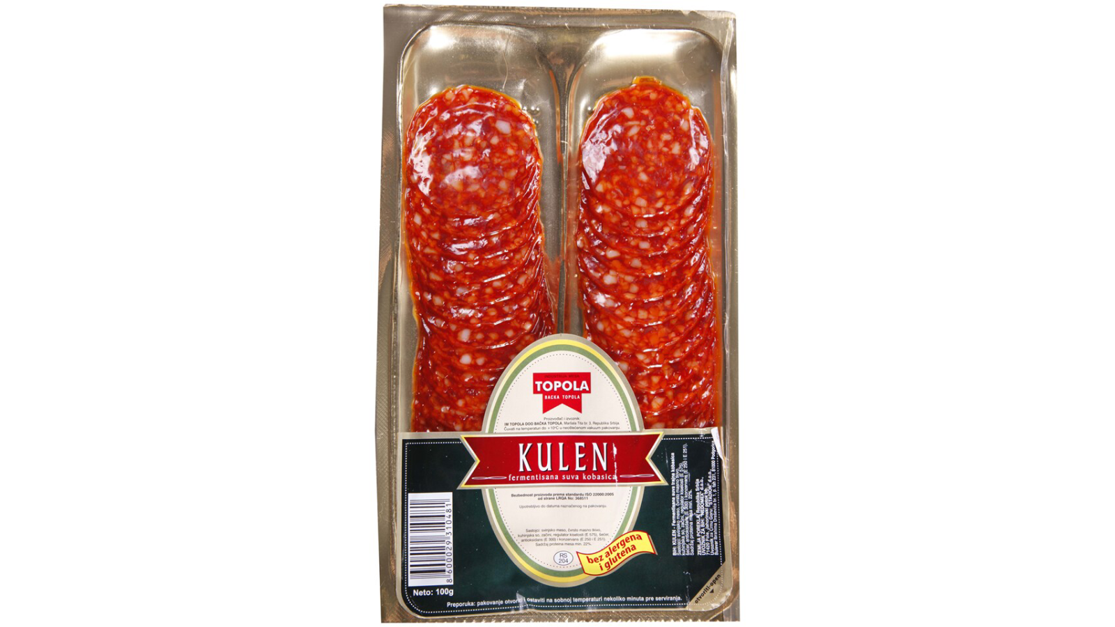Kulen ljuti slajs TOPOLA 100g - Cenoteka