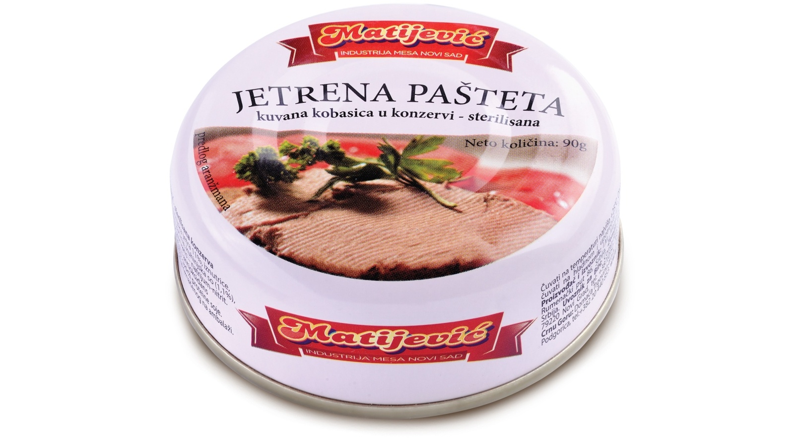 MATIJEVIĆ jetrena pašteta 90g - Cenoteka