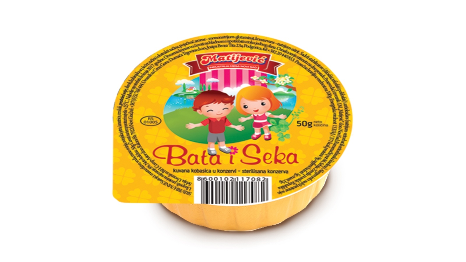 MATIJEVIĆ pašteta bata i seka 50g - Cenoteka