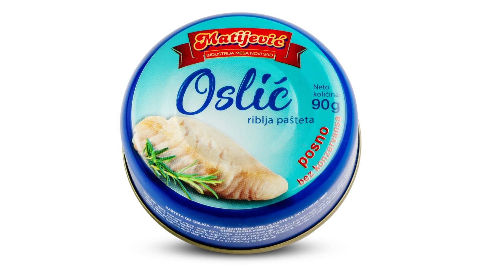 MATIJEVIĆ riblja pašteta od oslića 90g - Cenoteka