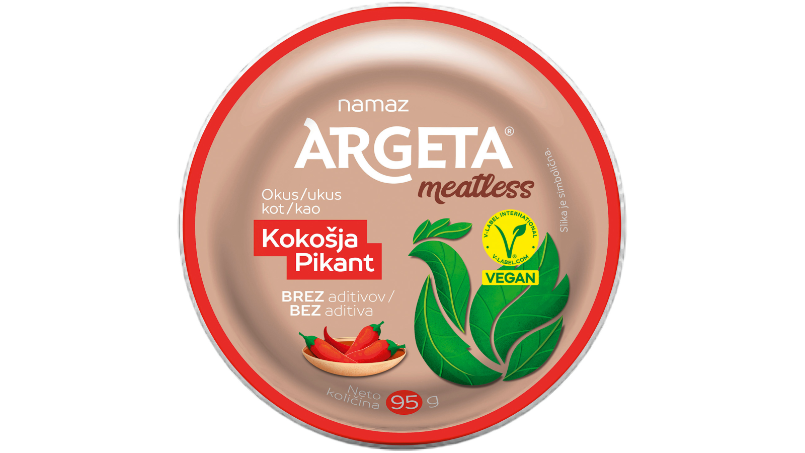 Namaz ARGETA kao kokošija meatless pikant 95g - Cenoteka