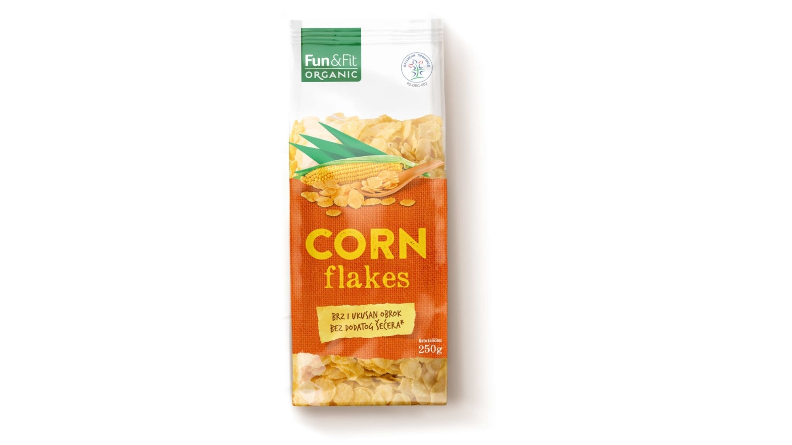 Pahuljice FUN&FIT corn flakes organic 250g - Cenoteka