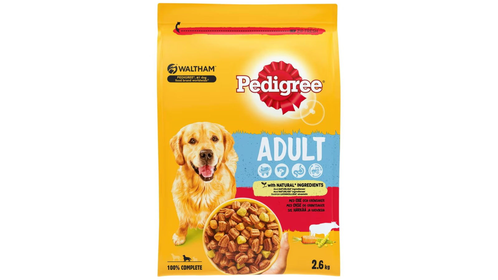 PEDIGREE Adult briketi govedina i povrće 2,6kg - Cenoteka