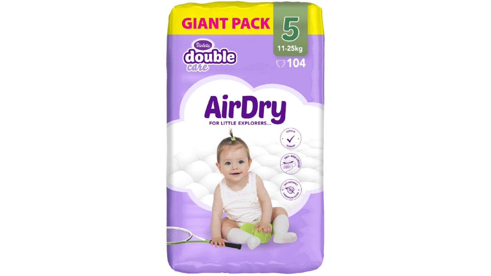 Pelene VIOLETA Giant air dry 5 junior 104kom - Cenoteka