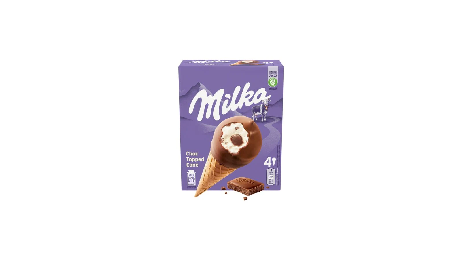 Sladoled MILKA kornet multipack 4x100ml - Cenoteka
