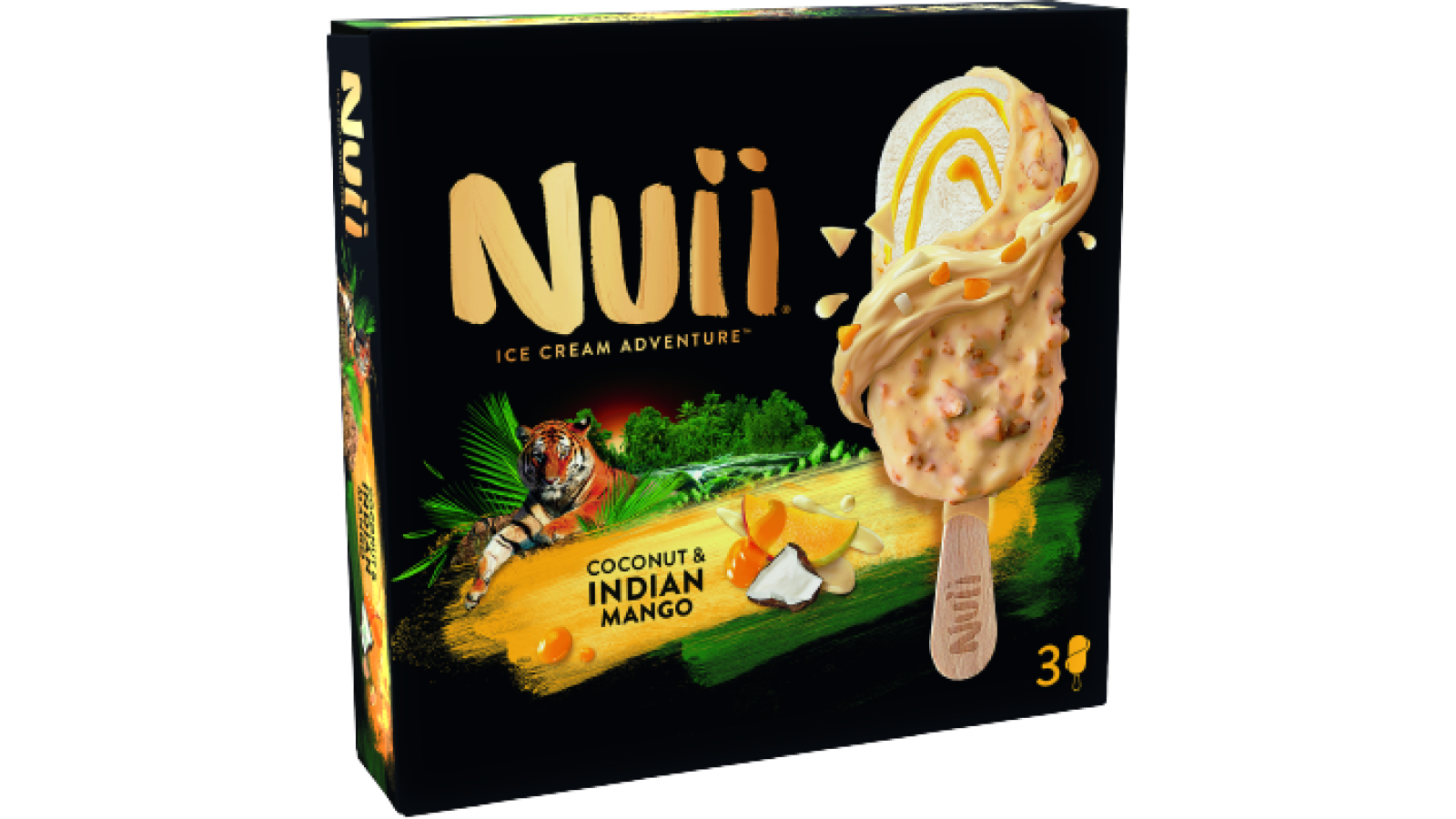 Sladoled NUII indian mango coconut multipack 3x90ml - Cenoteka