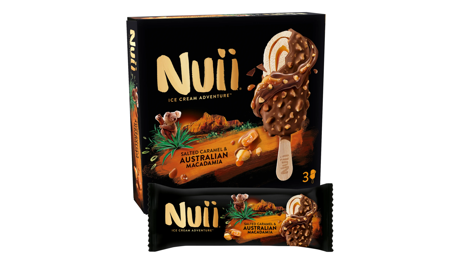 Sladoled NUII Australian 3x90ml - Cenoteka