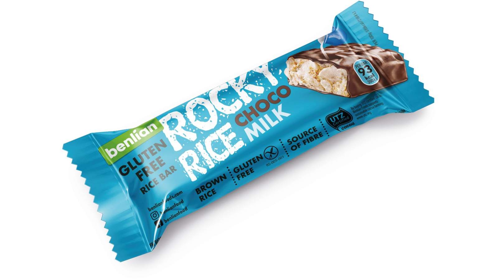 Štanglica BENLIAN Rocky rice choco milk 18g - Cenoteka