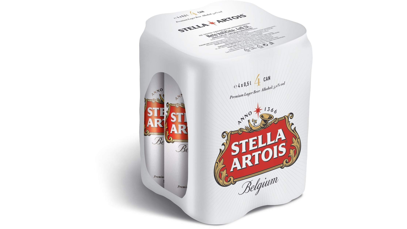 Pivo STELLA ARTOIS 4x0,5l - Cenoteka