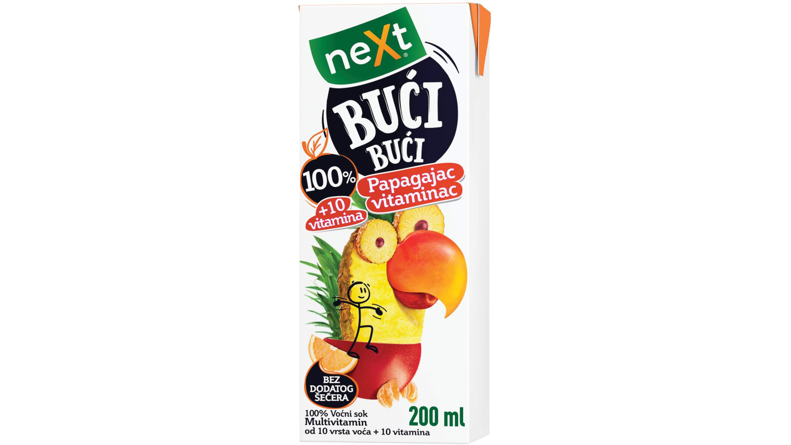 Voćni sok NEXT multivitamin 100% 200ml - Cenoteka