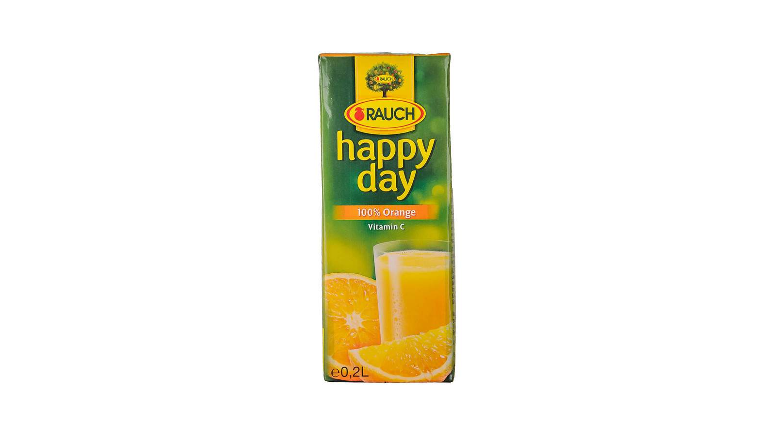 Voćni sok RAUCH Happy day 100% orange 200ml - Cenoteka