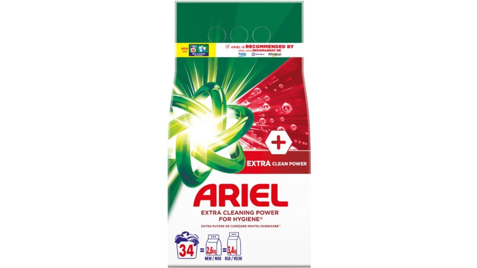 ARIEL Extra clean oxi 34 pranja (2,55kg) - Cenoteka