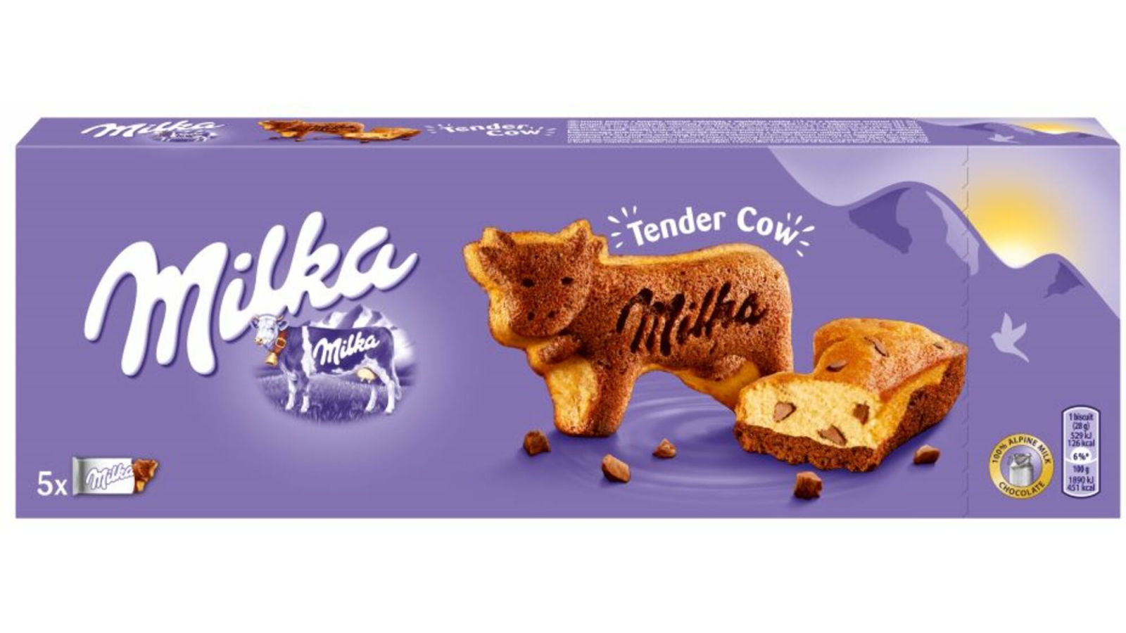 Biskvit MILKA tender cow 140g - Cenoteka