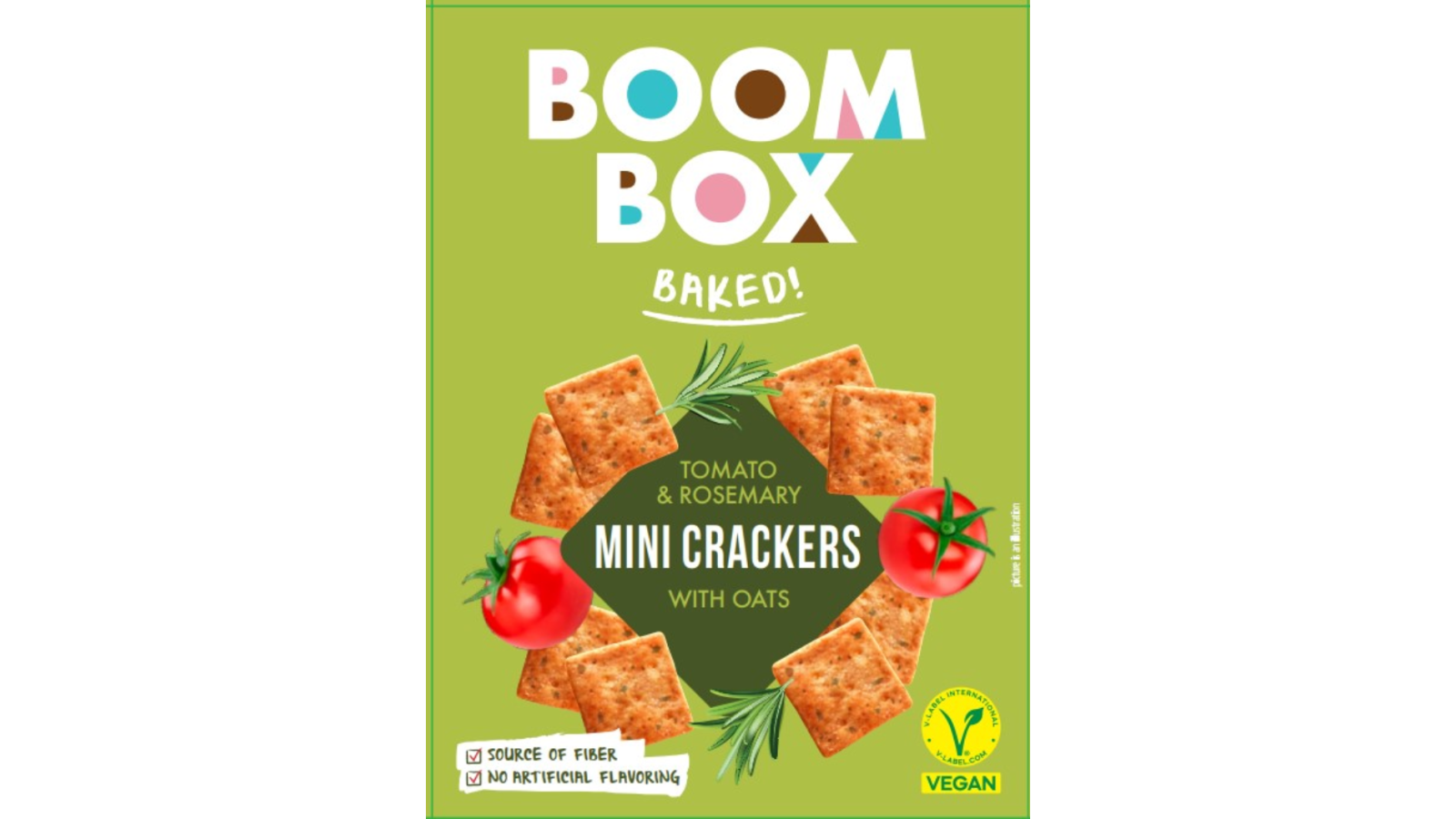 BOOM BOX ovseni krekeri paradajz ruzmarin 70g - Cenoteka