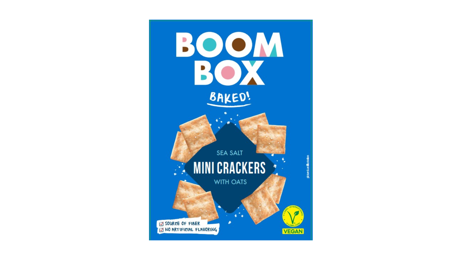 BOOM BOX ovseni krekeri morska so 70g - Cenoteka