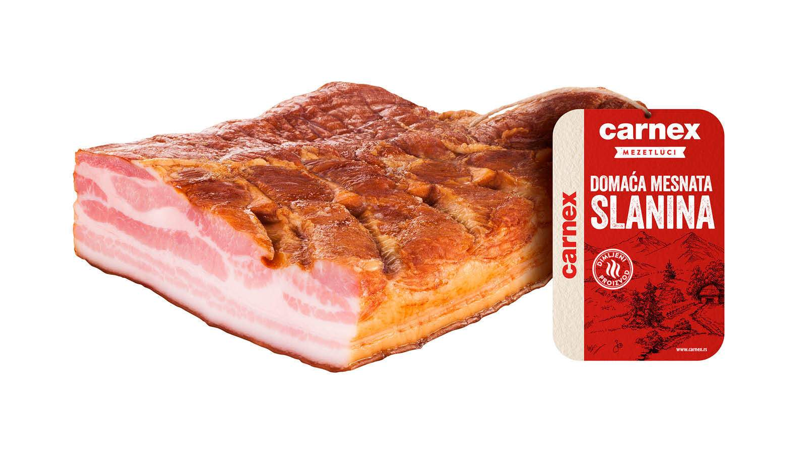 CARNEX domaća mesnata slanina 1kg - Cenoteka