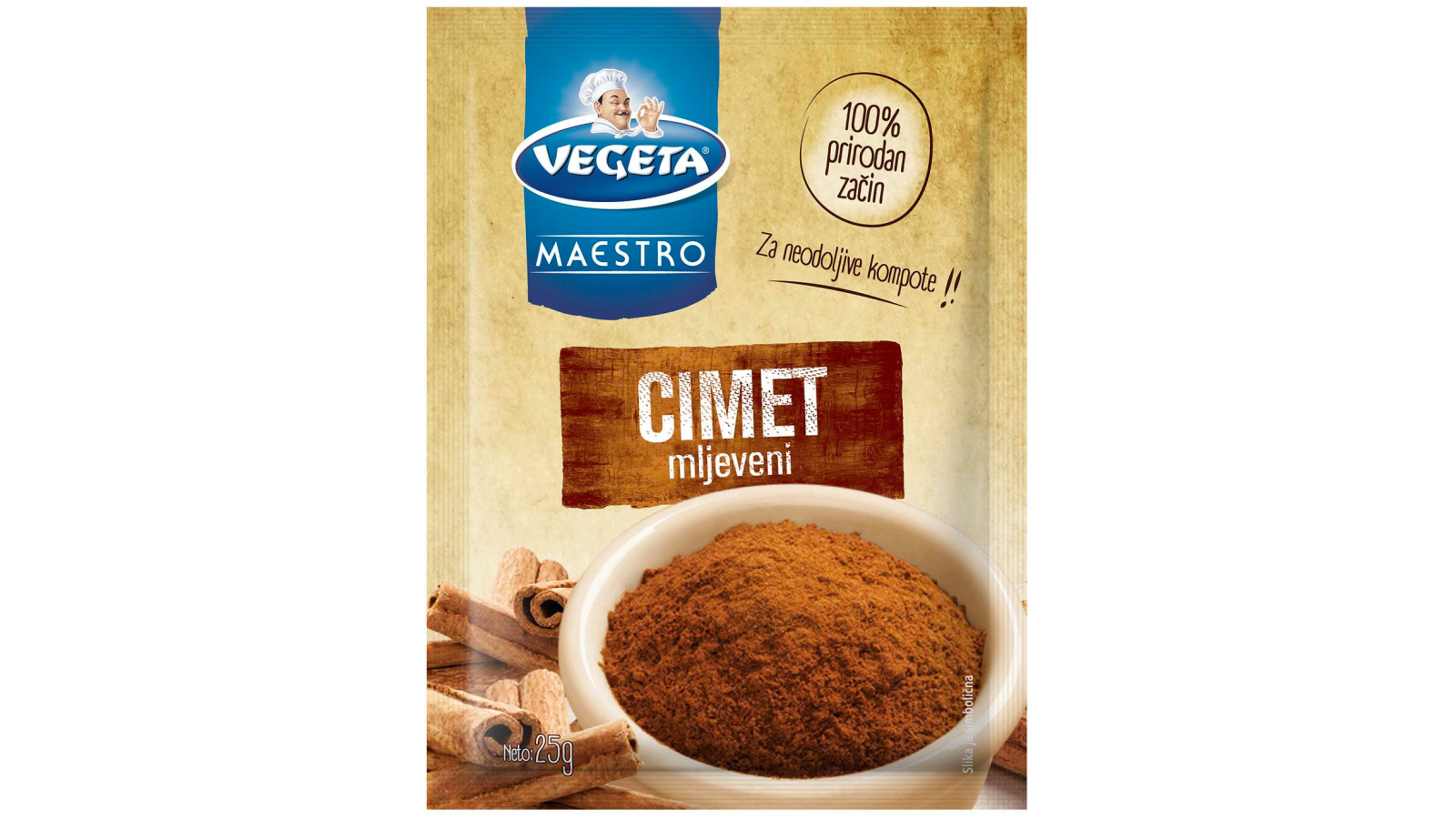 Cimet mleveni VEGETA 25g - Cenoteka