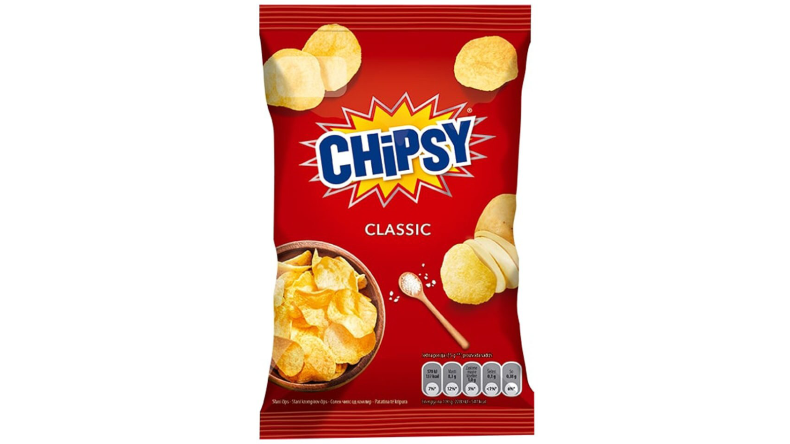 Čips CHIPSY classic 25g - Cenoteka