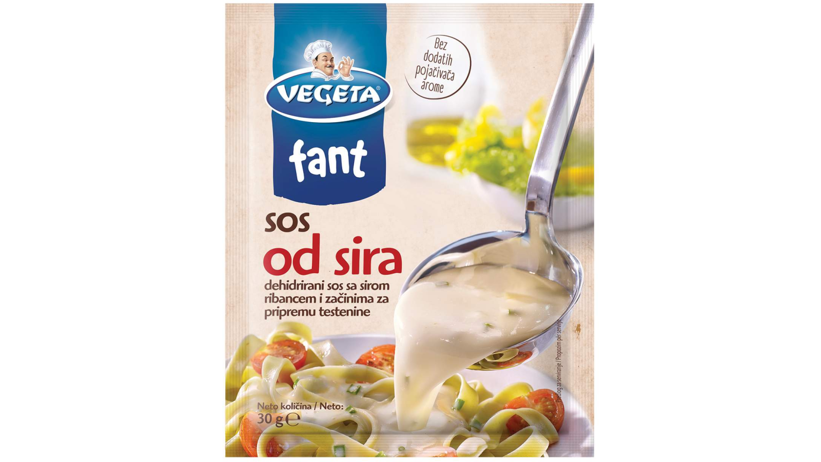 Dodatak VEGETA Fant sos od sira 30g - Cenoteka