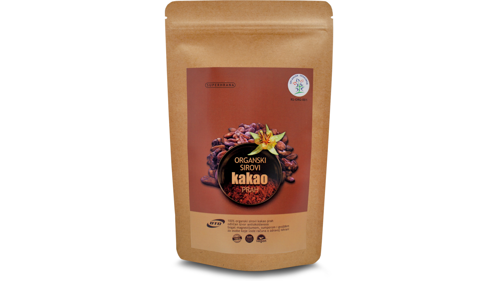 DTC organski kakao prah 100g - Cenoteka