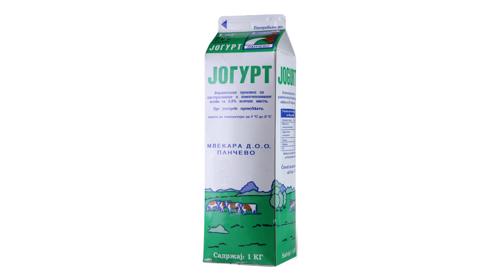 Jogurt 2,8%mm MLEKARA PANČEVO 1l - Cenoteka