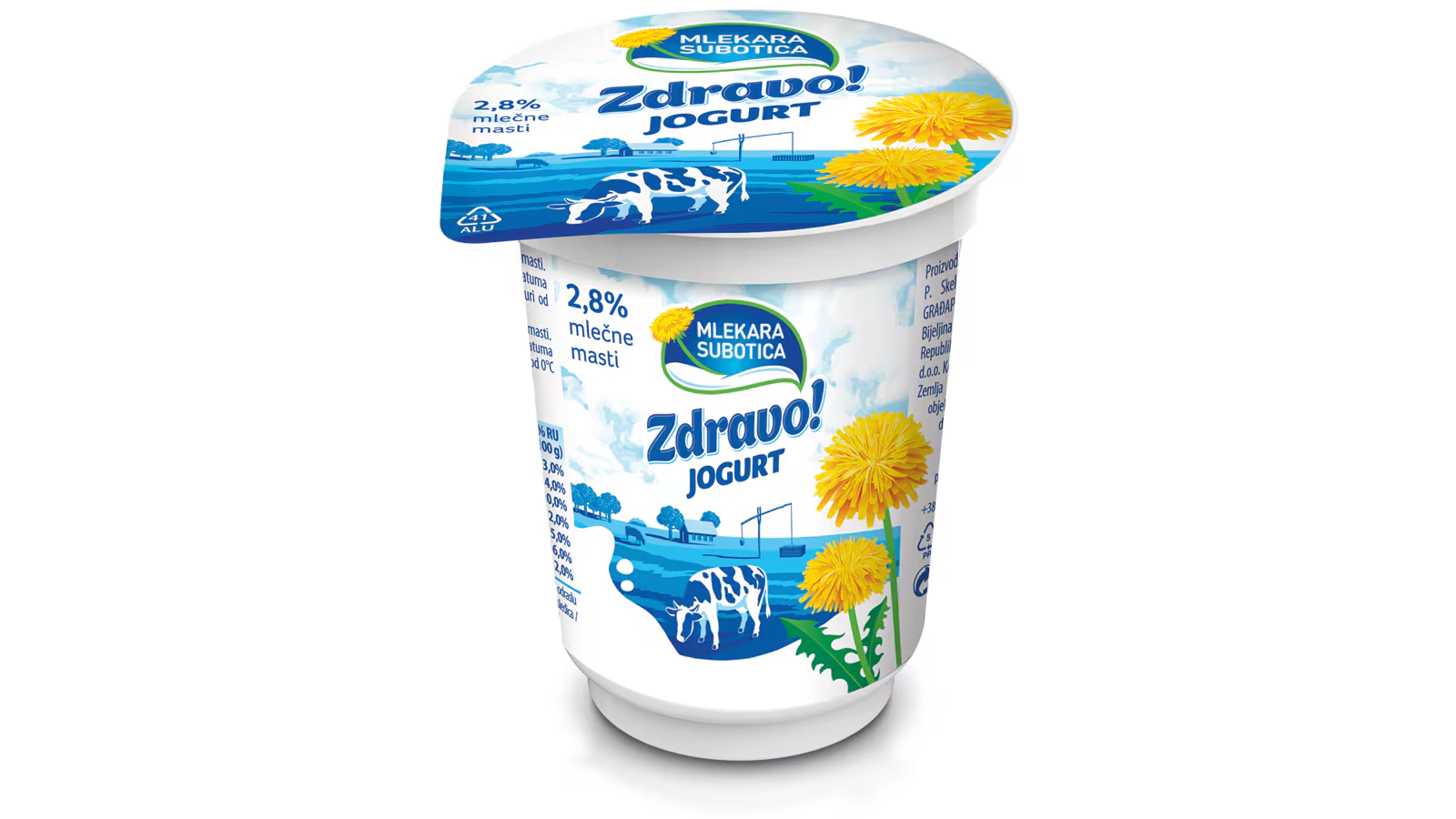 Zdravo jogurt 2,8%mm MLEKARA SUBOTICA 180g - Cenoteka