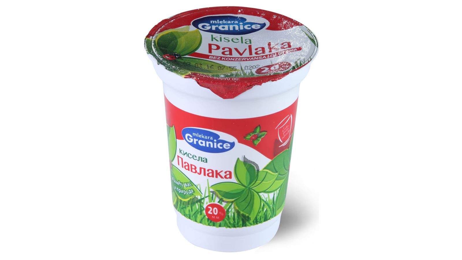Kisela pavlaka GRANICE 20%mm 180g - Cenoteka