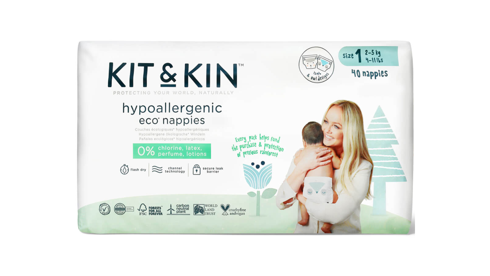 KIT&KIN pelene veličina 1 2-5kg 38kom - Cenoteka