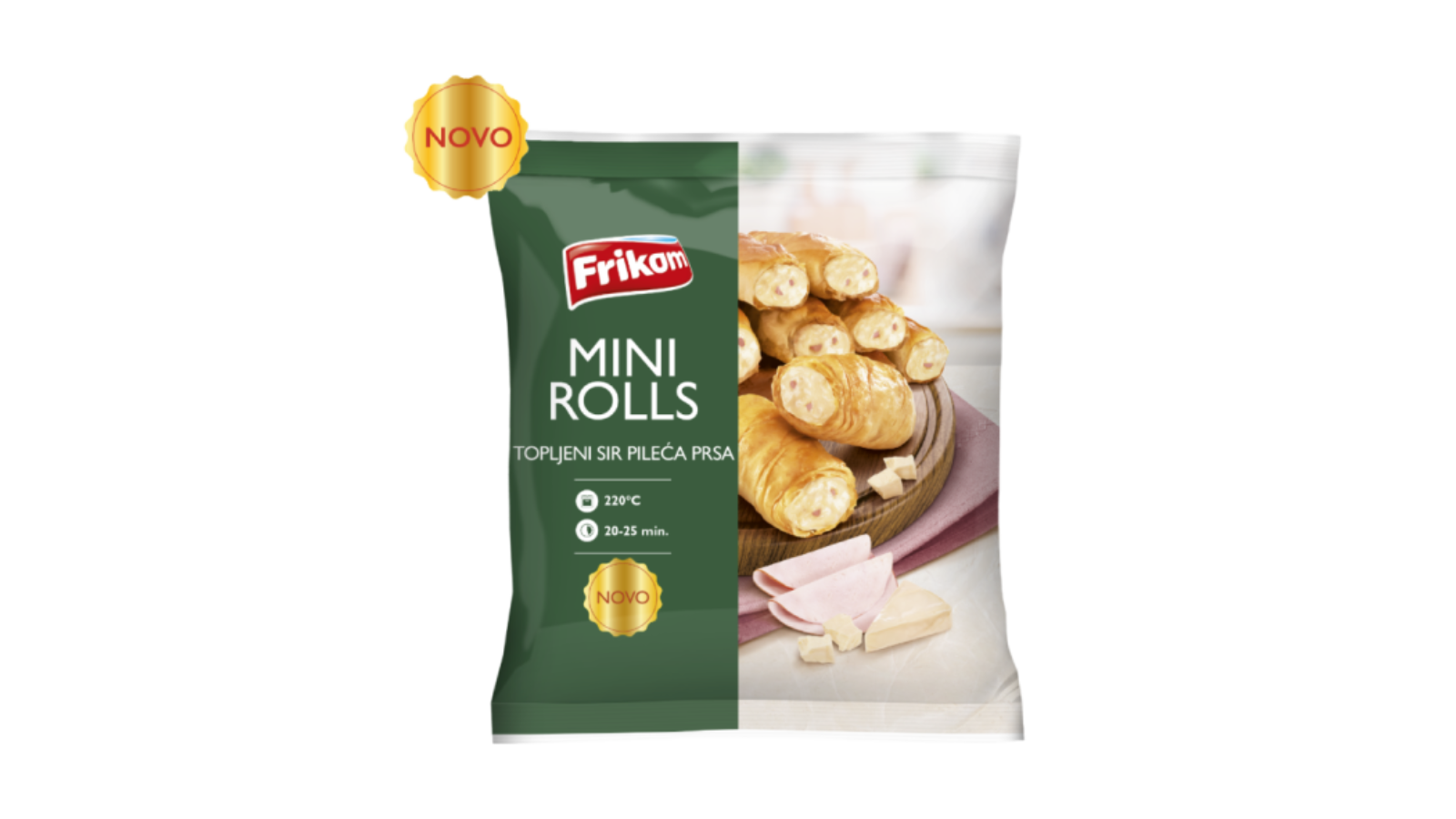 Mini rolls topljeni sir pileća prsa FRIKOM 500g - Cenoteka