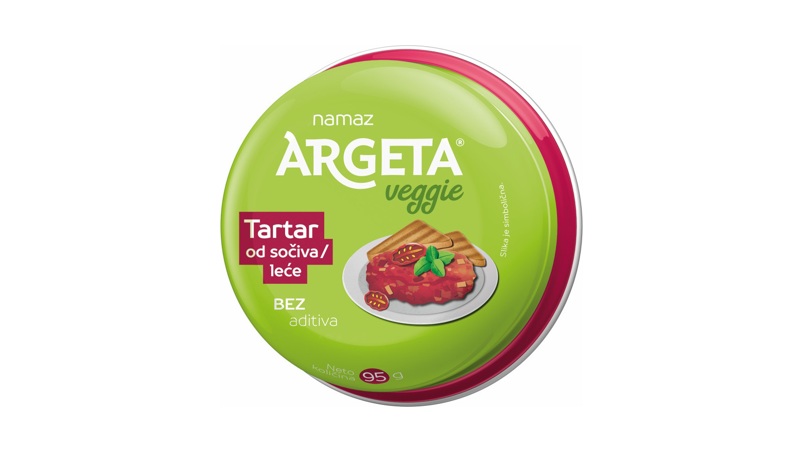 Namaz ARGETA veggie tartar od sočiva 95g - Cenoteka