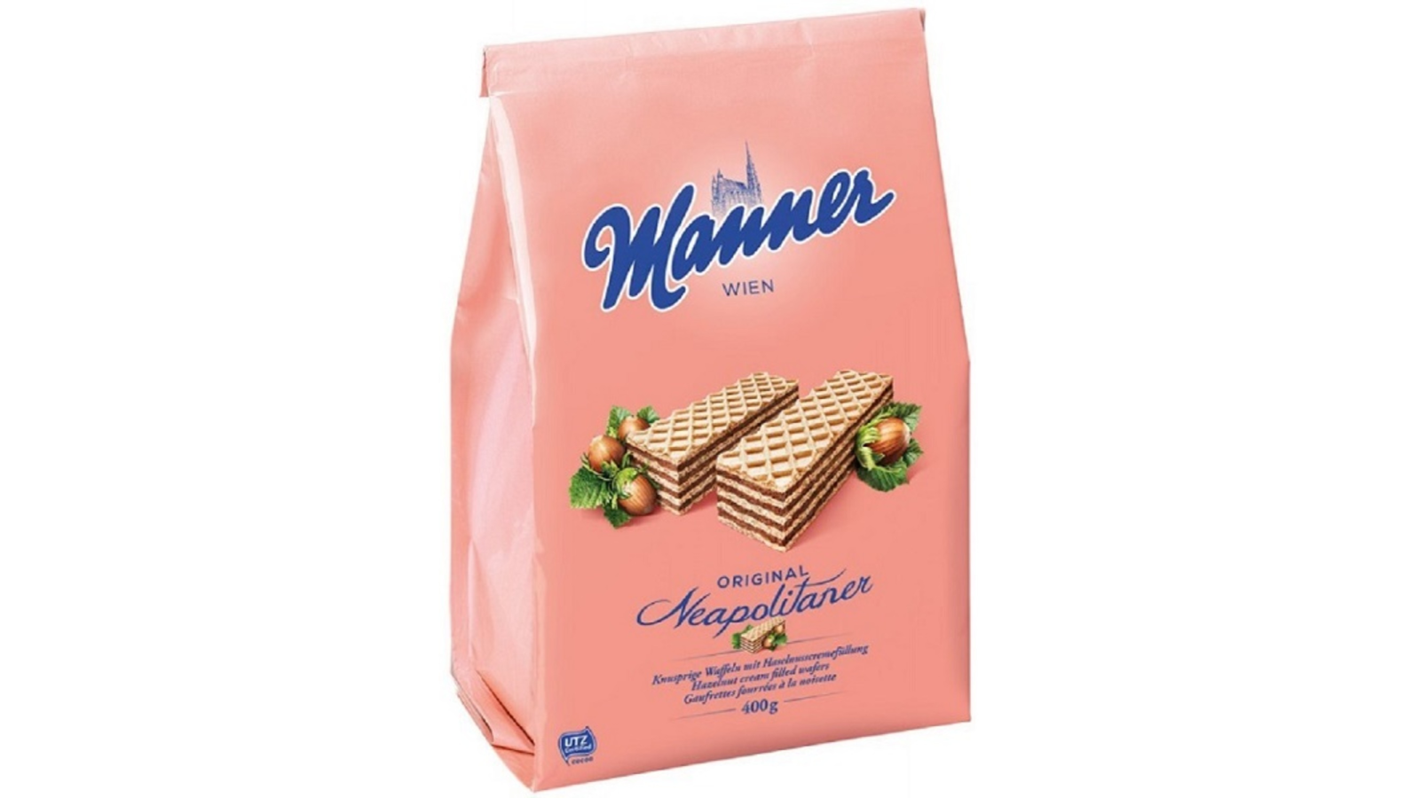 Napolitanke MANNER lešnik krem 400g - Cenoteka