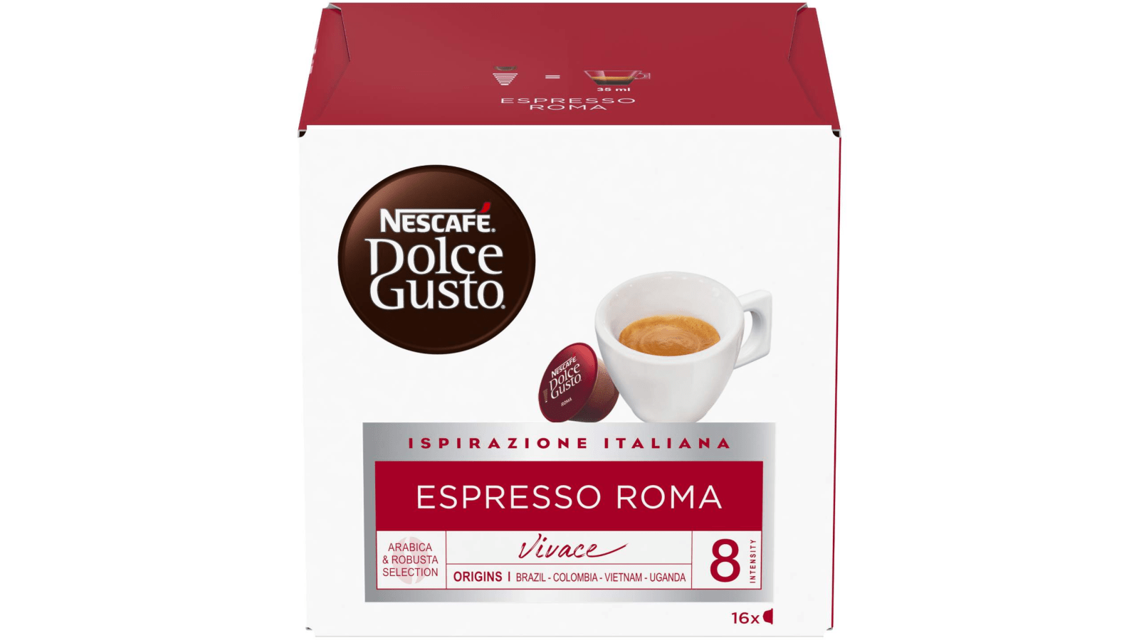 NESCAFE Dolce gusto kapsule espresso Roma 99,2g - Cenoteka