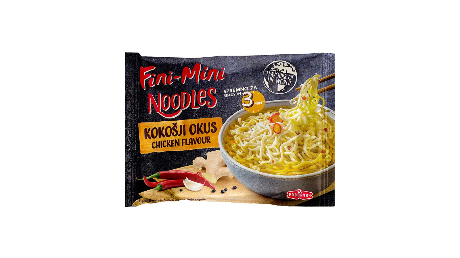 Nudle PODRAVKA kokošije fini-mini 75g - Cenoteka