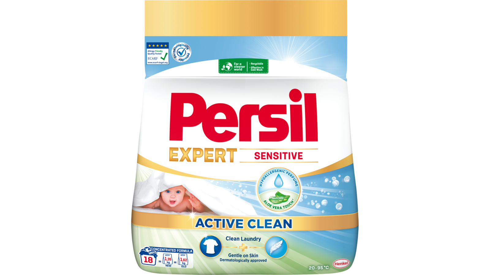 PERSIL Power expert sensitive deterdžent 18 pranja (990g) - Cenoteka