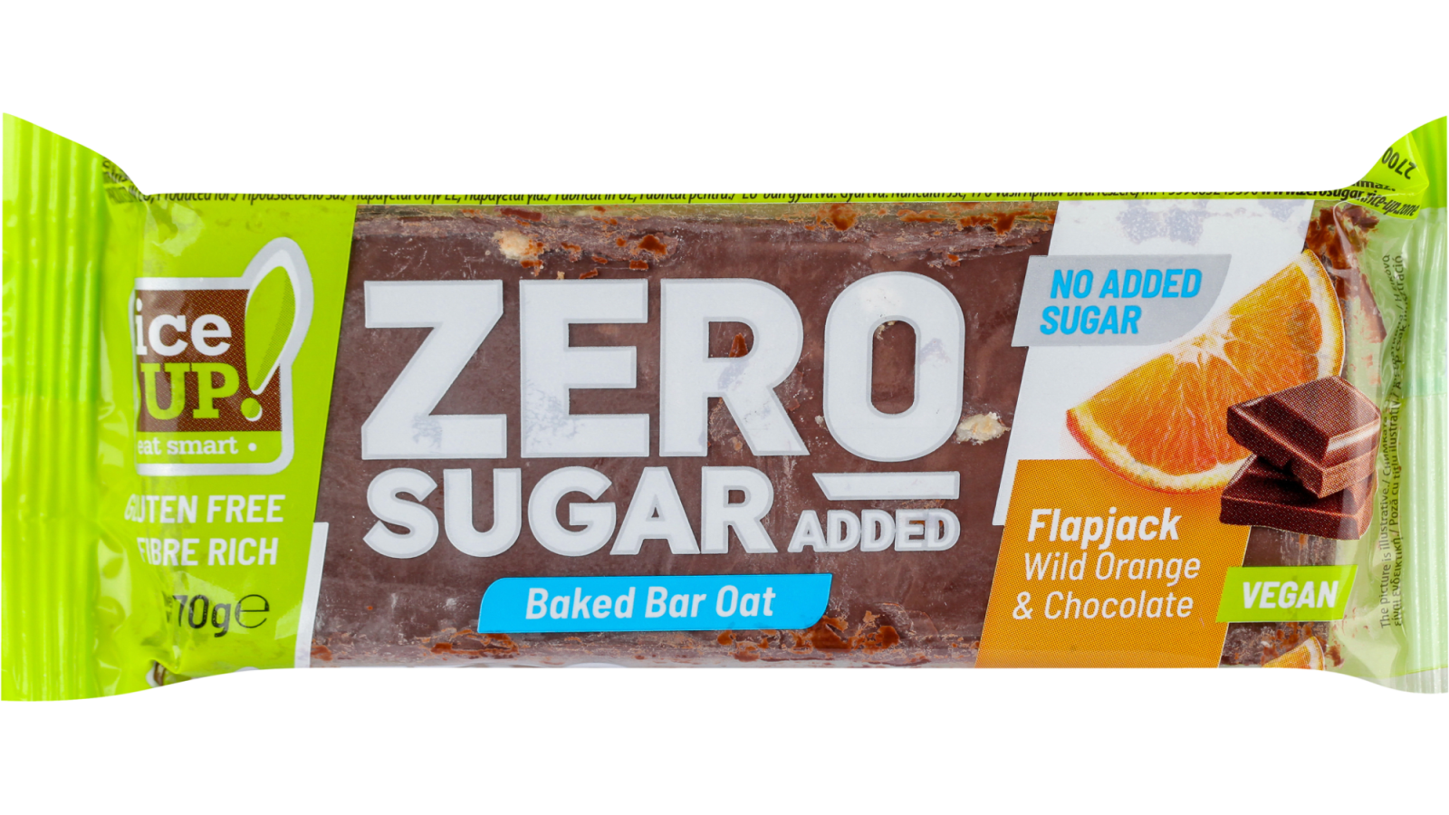 Pločica RICE UP pomoranža čokolada zero 70g - Cenoteka