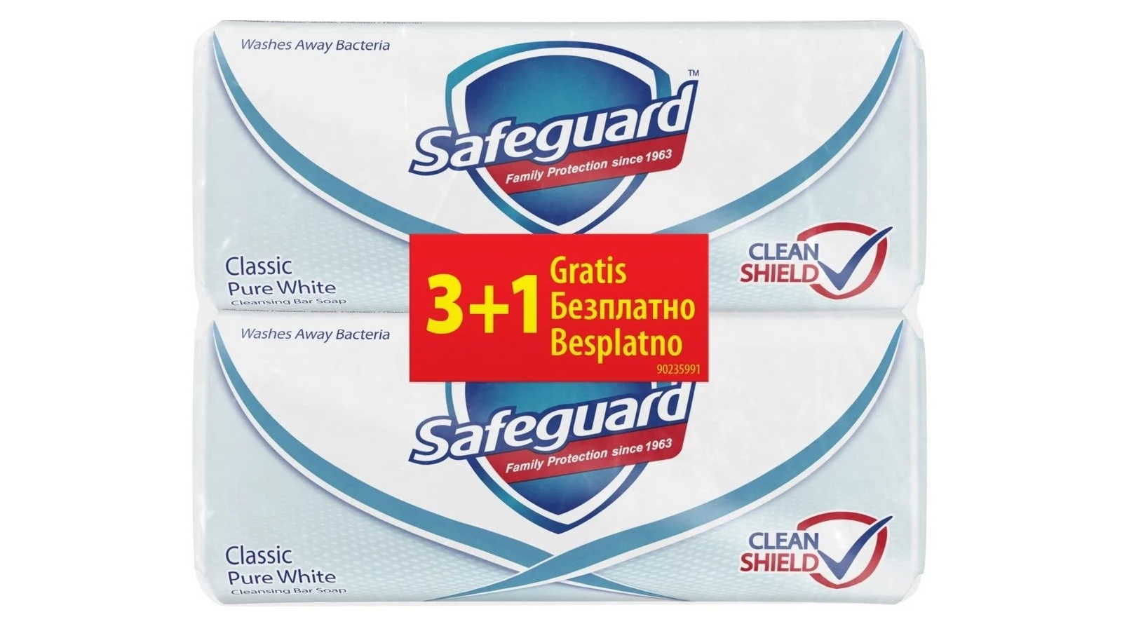 SAFEGUARD classic sapun 90g 3+1 gratis - Cenoteka