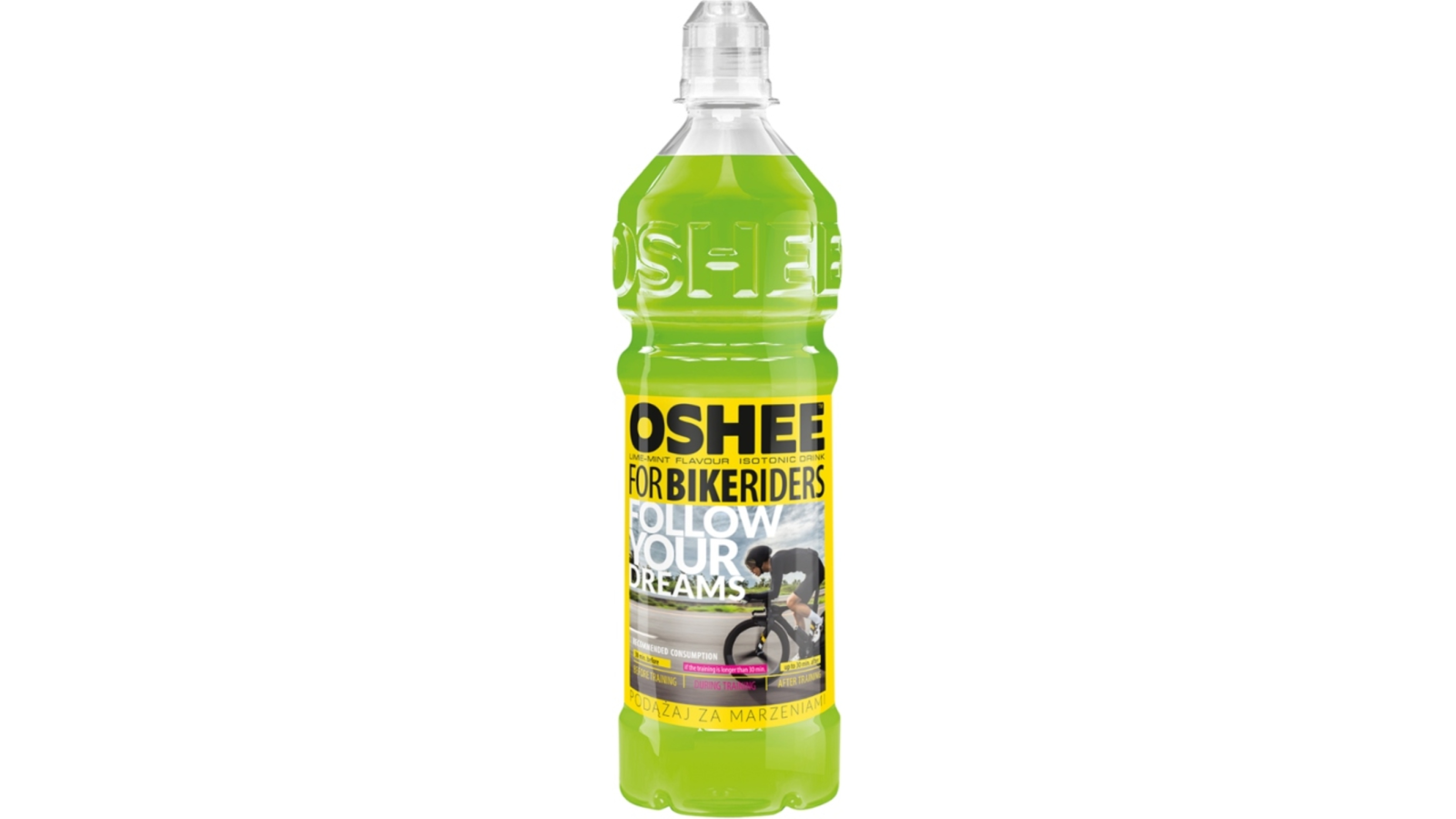 OSHEE bikeriders lime-mint izotonični napitak 750ml - Cenoteka