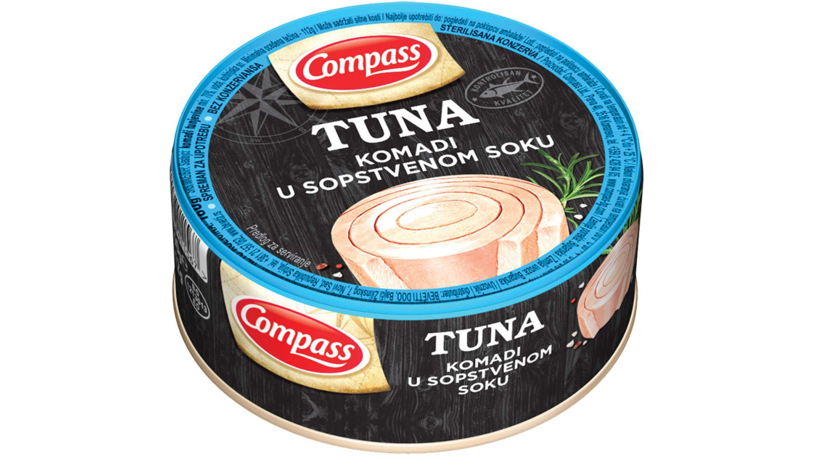 Tunjevina COMPASS komadi u sopstvenom sosu 160g - Cene i Akcije