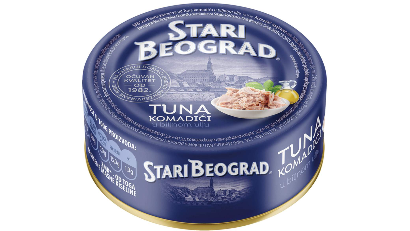 Tunjevina STARI BEOGRAD komadići u ulju 150g - Cene i Akcije