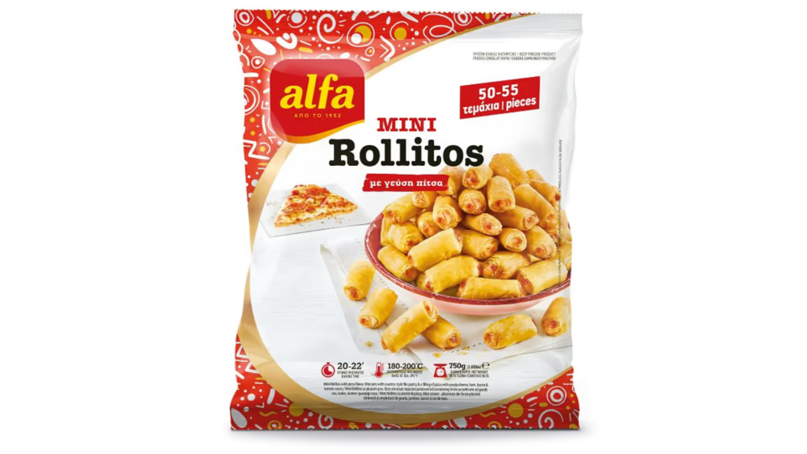 ALFA mini rollitos pizza 750g - Cenoteka