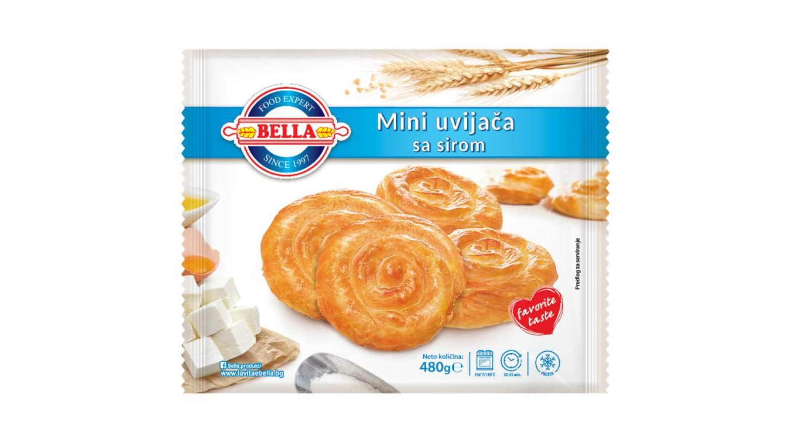 BELLA mini uvijače sa sirom 480g - Cenoteka