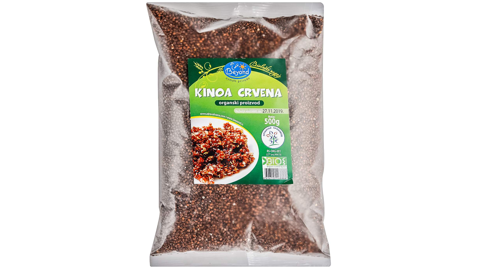 BEYOND organska crvena kinoa 500g - Cene i Akcije
