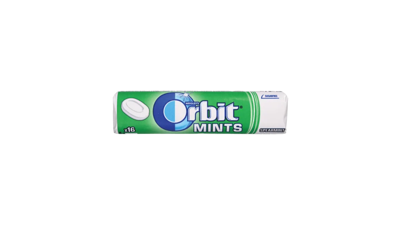 Bombone ORBIT spearmint mint 16kom - Cenoteka