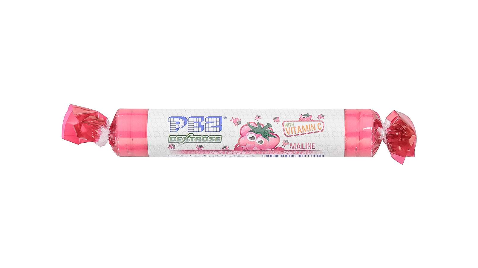 Bombone PEZ dextrose rolls malina 39g - Cenoteka