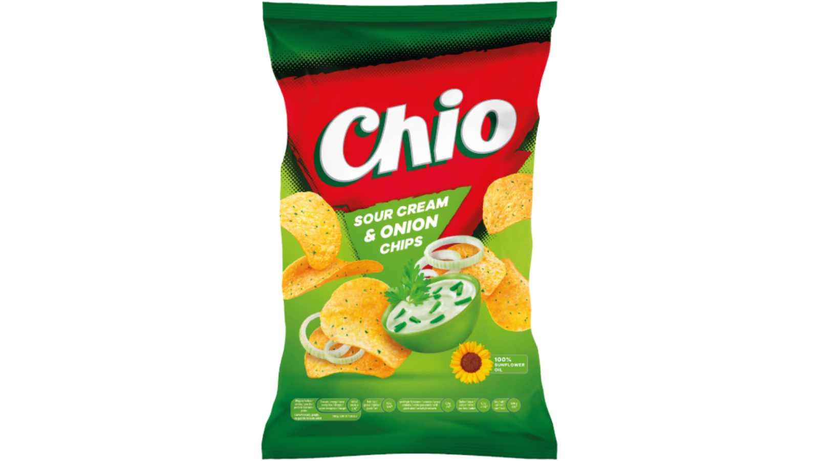 CHIO čips sour cream & onion 130g - Cenoteka