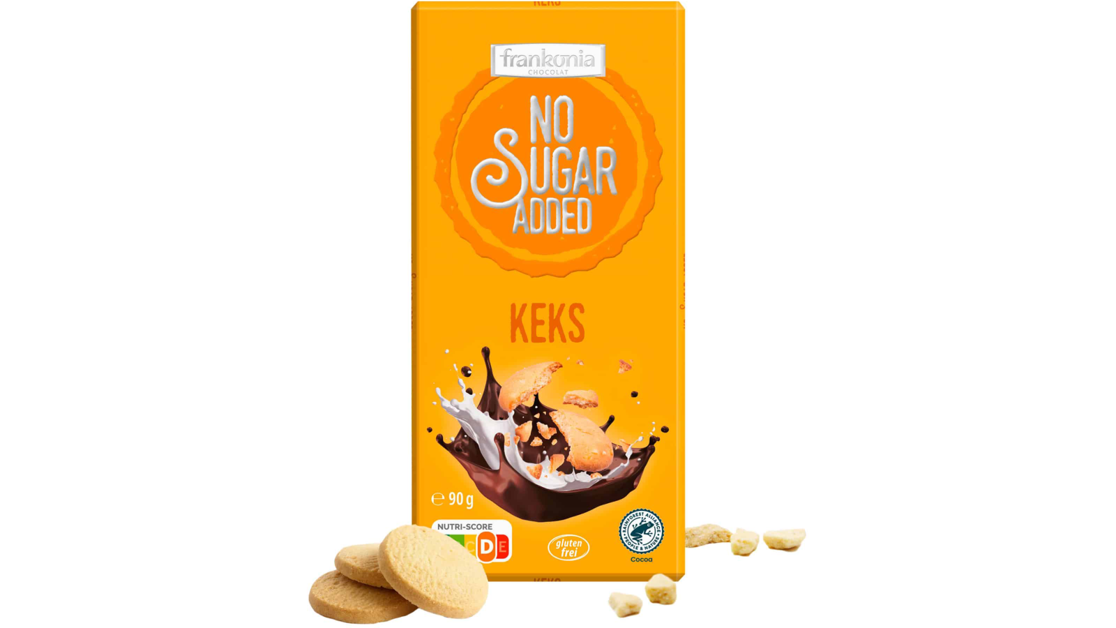 Čokolada sa keksom bez šećera i glutena FRANKONIA 90g - Cenoteka