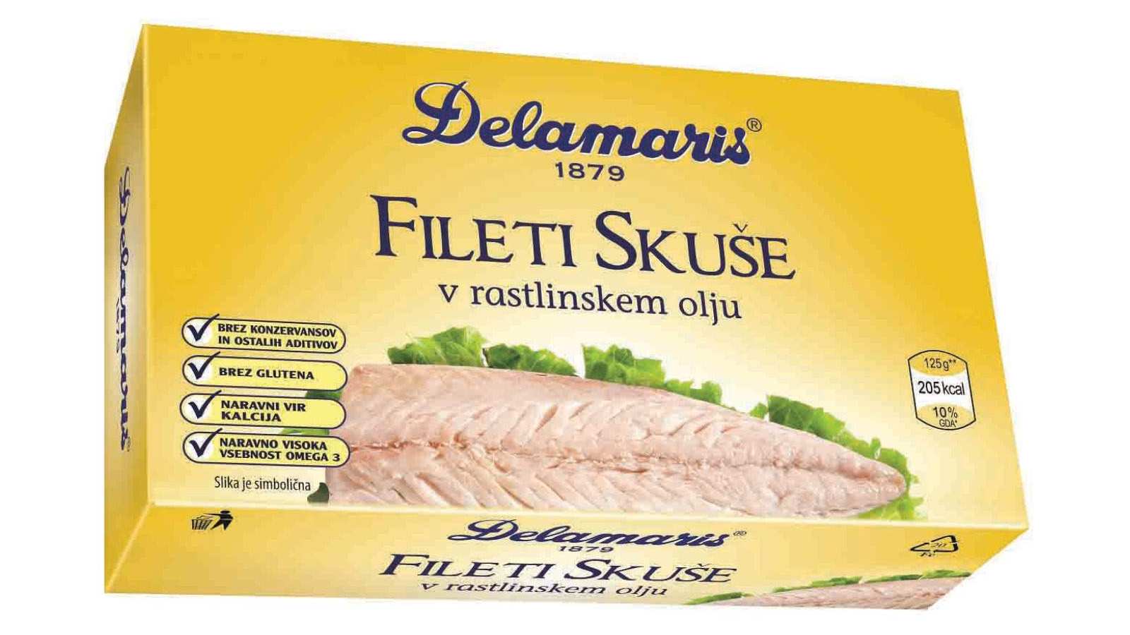 DELAMARIS fileti skuše u ulju 125g - Cenoteka